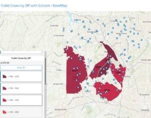 Cobb GIS creates interactive map of COVID-19 cases by zip code - Cobb ...